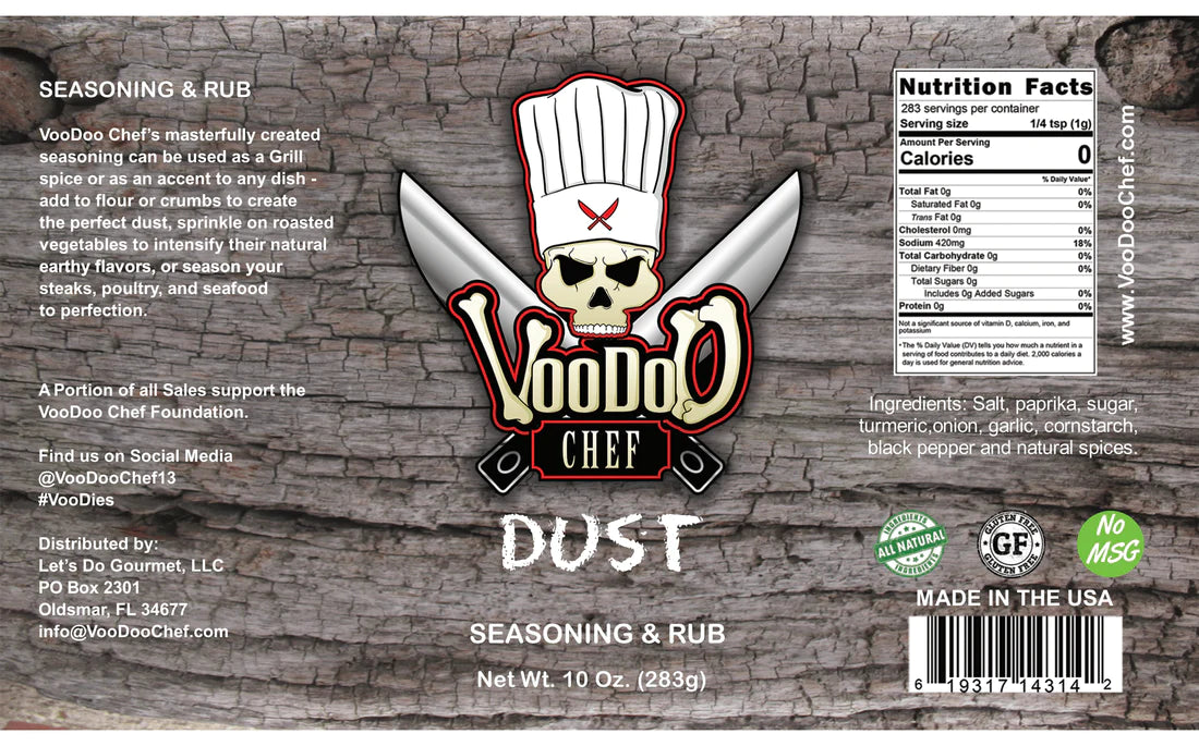 Dust – VooDoo Chef Sauces and Seasonings